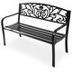 50" Patio Dining Bench, Safe Bench, Weather Proof High-Quality Material ...