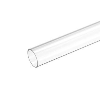 Plastic Pipe Rigid Tube Clear 0.86"(22mm) ID 1"(25mm) OD 14" (350mm ...