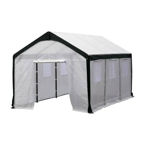 Spring Gardener Gable Enclosed UV Resistant Walk In Outdoor Garden ...