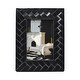 Sagebrook Home Modern Woven Photo Frame, Contemporary Polyresin Black ...