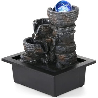 Tabletop Water Fountain,Environmental Resin Meditation Fountain,Desktop ...