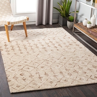 Jahleel Handmade Bohemian Diamond Wool Area Rug - Bed Bath & Beyond ...