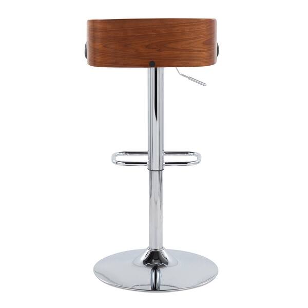 Carson Carrington Marstrand Adjustable Bar Stool with Rounded Rectangle ...