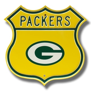 NFL Teams Steel Route Sign - Green Bay Packers - 16" x 16" - Bed Bath ...