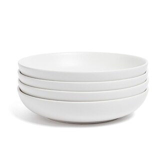 over&back Coupe Semi-Matte Stoneware Dinner Bowls - 30oz - Bed Bath ...