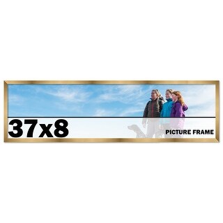 37x8 Frame Gold Bronze Picture Frame - Modern Photo Frame Includes UV ...