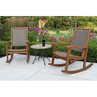 Eilaf 3 pc. Eucalyptus Grey Rocker Set with Mosaic End Table - On Sale ...