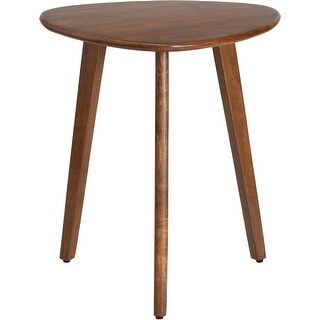 Handcrafted Walnut Wood Triangle End Table for Living Room, Bedroom and ...