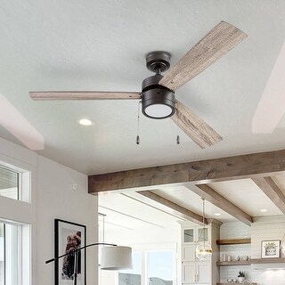 52" Prominence Home Madrona Indoor Ceiling Fan, Painted Gun Metal - 52 ...