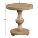 Steve Silver Dory Round Side Table Sand - Bed Bath & Beyond - 41497472