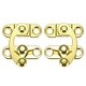 Antique Right and Left Latch Hook Hasp Swing Arm Latch 1 Set - Gold ...