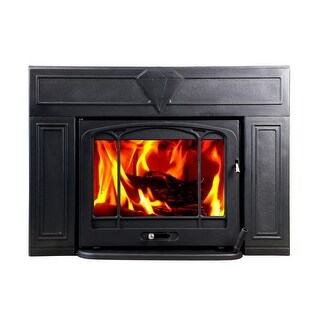 HiFlame Thoroughbred Extra Large Wood Burning Fireplace Insert HF577IU3 ...