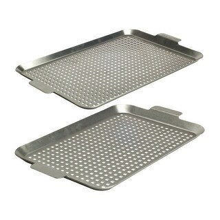 Charcoal Companion Stainless Steel Grilling Grids (Medium and Large ...