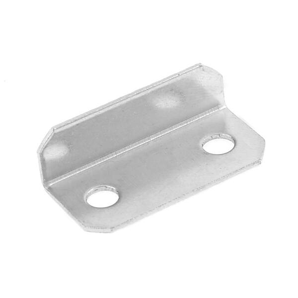 Home Office Silver Tone Metal Angled Drawer Lock Strike Plate - Silver ...