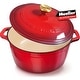 Mueller 6qt Enameled Cast Iron Dutch Oven, Heavy-Duty Casserole and ...