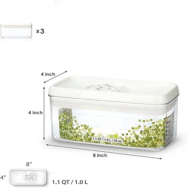 Food Storage Container 4 RECTANGULAR Size - Bed Bath & Beyond - 39079992