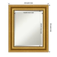 Beveled Bathroom Wall Mirror - Parlor Gold Frame - Bed Bath & Beyond ...
