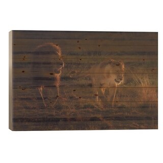 Flirting Print On Wood by Khaldoon Aldway - Multi-Color - Bed Bath ...