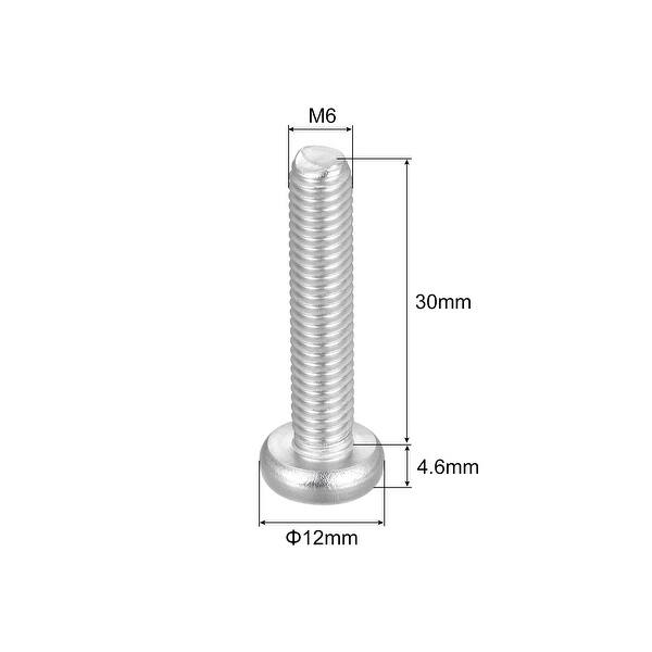 M6x30mm Torx Security Machine Screws, 10pcs 316 Stainless Steel Pan Head Screw - Silver - Bed ...