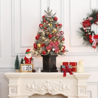 3 FT Christmas Tree，Pre-Lit Christmas Tree with 78 Battery-Operated ...