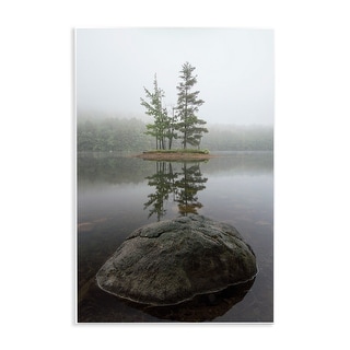 Stupell Duo Trees Lake Reflection Wall Plaque Design by James Rodewald ...