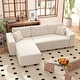 HOMCOM 95" Sectional Sofa with Reversible Chaise Lounge, L-Shaped ...