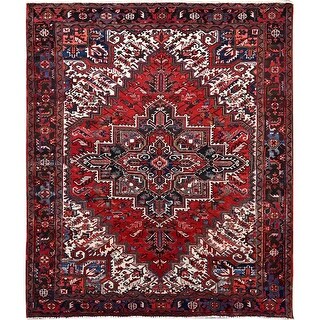 Shahbanu Rugs Sundried Tomato Red Rustic Feel All Wool Hand Knotted ...