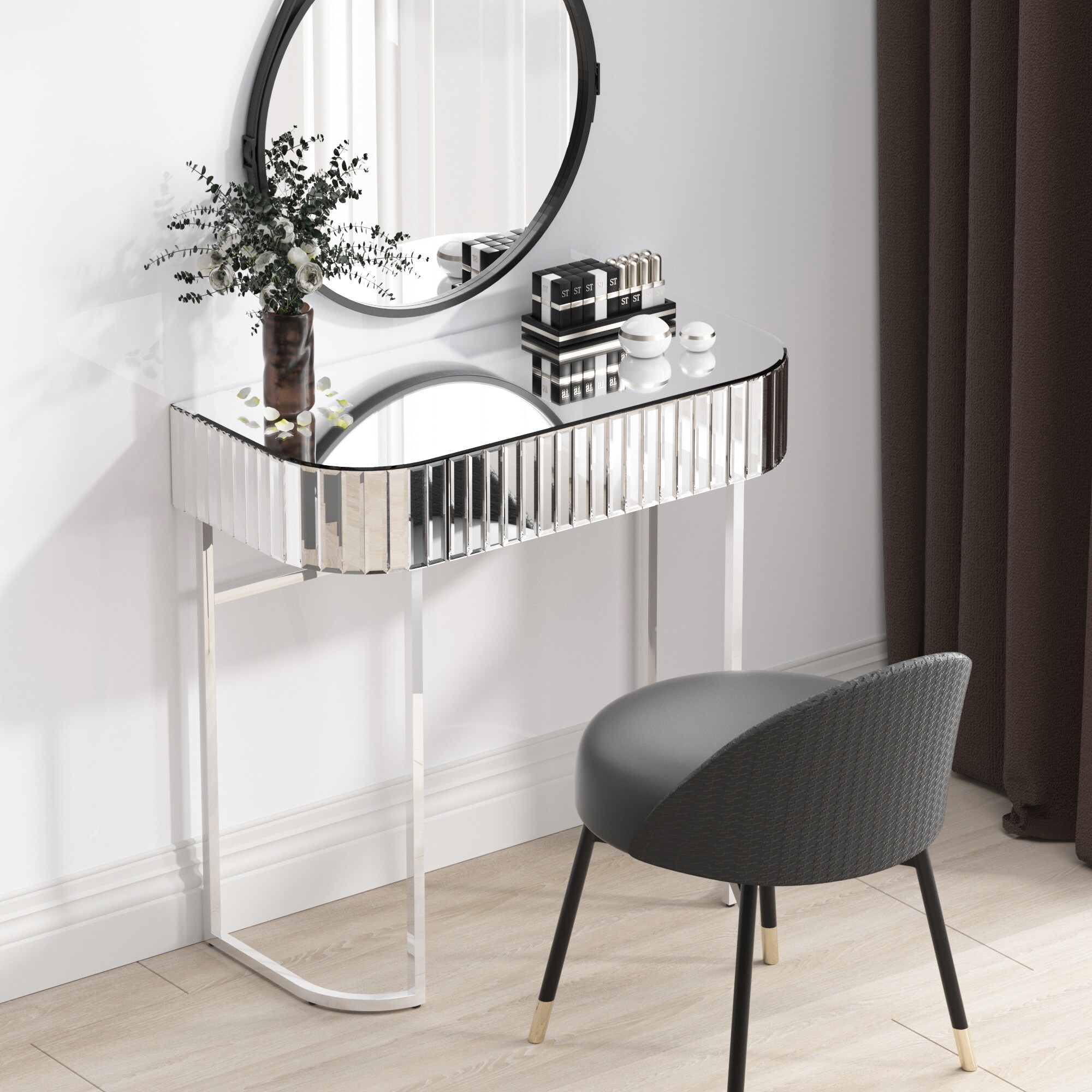 Phoebe mirrored dressing table store
