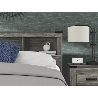 Signature Design by Ashley Frandern Gray Queen Bookcase Headboard - Bed ...