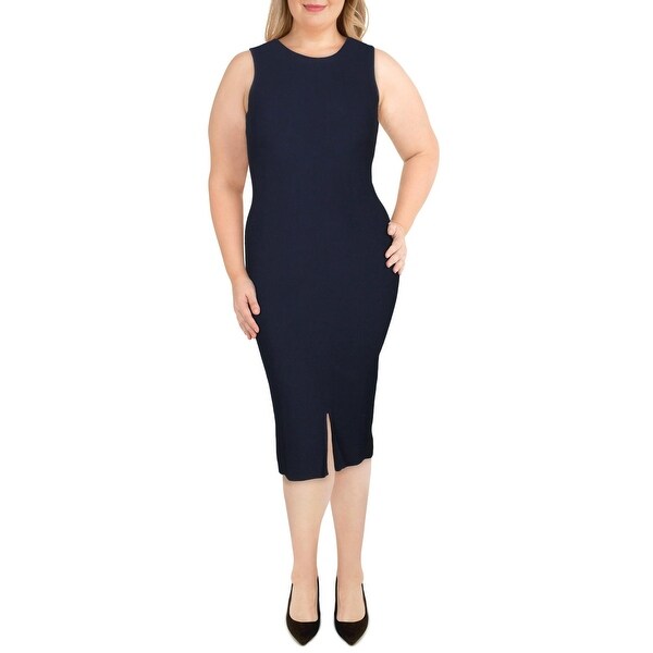 Ali & Jay Womens She's A Classic Sweaterdress Ribbed Sleeveless - Navy ...