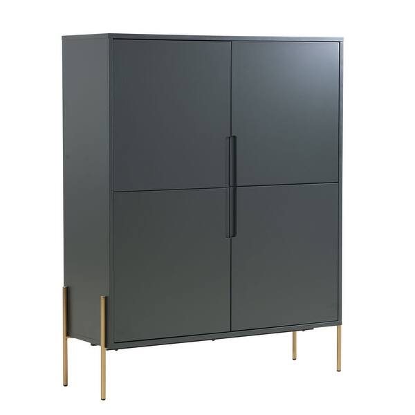 Modern Sideboard Buffet Table Highboard with storage shelves for living ...