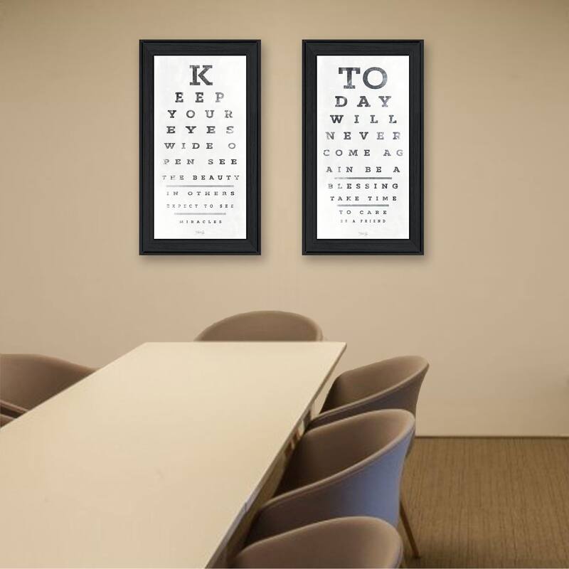 TrendyDecor4U Contemporary "Eye Charts" 2-Piece Vignette by Marla Rae ...