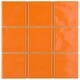 Merola Tile Twist Square Orange Sunset 11.75" x 11.75" Ceramic Mosaic ...