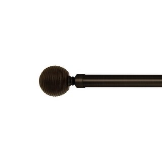Versailles' Vivendi Ribbed Ball Rod Set (36in - 66in) - Bed Bath ...