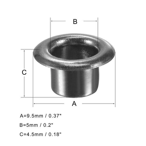 Grommets Eyelets with Washers Kit, Copper Grommet Chrome Plated for ...