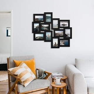 HELLO LAURA Modern Stylish 12-Opening Puzzle Photo Collage Wall Frame ...