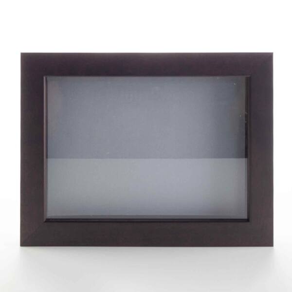 Dark Brown 20x30 Wood Shadow Box with Grey Acid-Free Backing - With 5/8 ...