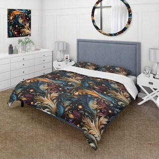 Designart "Mystic Flair Paisley Pattern I" paisley Bedding Cover Set ...