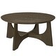 36" Round Coffee Table, Wooden Coffee Tables for Living Room Reception ...