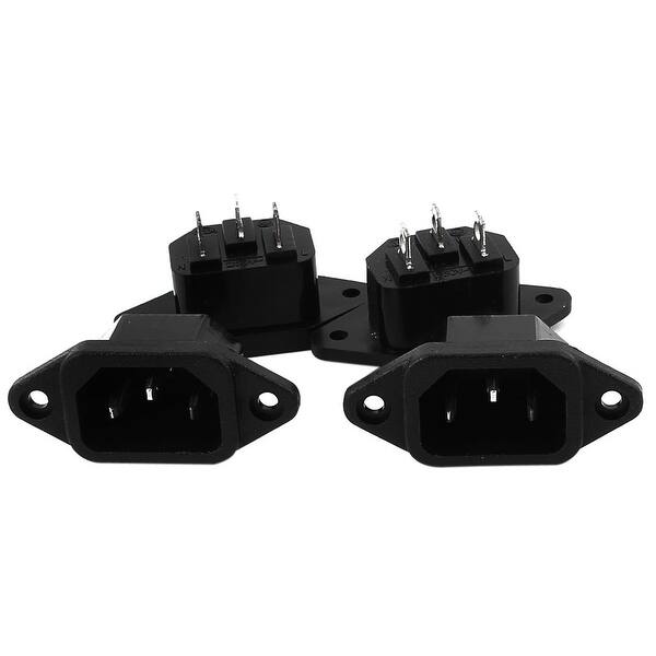 AC 250V 10A Panel Mount IEC320 C14 Male 3P Power Inlet Socket Adapter ...