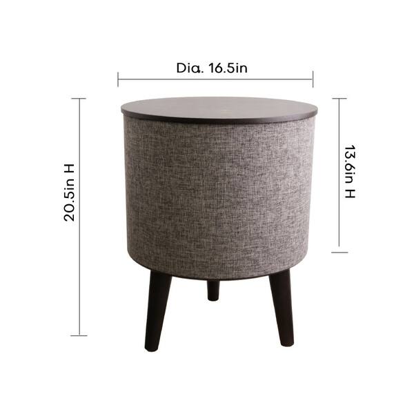 Modern Bluetooth Speaker Accent Table with Wireless Charger - Bed Bath ...
