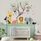 Walplus Zoo Animal Forest Tree Wall Sticker DIY Art Nursery Decor - Bed ...