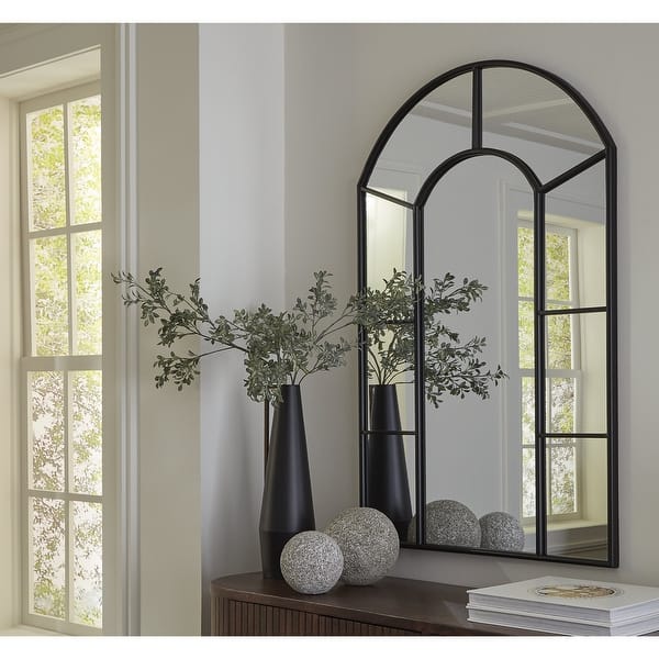 Signature Design by Ashley Evengton Black Accent Mirror - 32"W x 1.13"D ...
