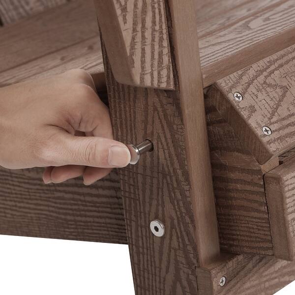 Seaton Folding Poly Adirondack Chair with Pull-out Ottoman, Set of 2 - Bed Bath & Beyond - 34160900