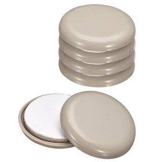 Furniture Sliders, 8Pcs Plastic Self-adhesive Round Sliding Pads, Grey ...
