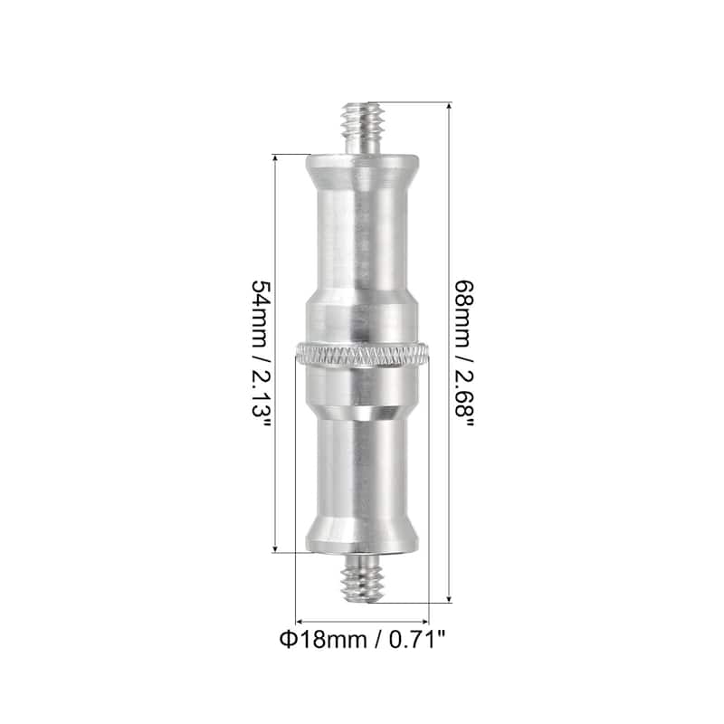 Light Stand Adapter 1/4 Male to 1/4 Male Converter Threaded Screw ...