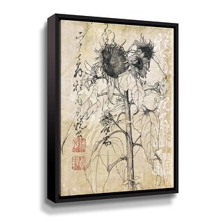 Sunflower Satori Gallery Wrapped Floater-framed Canvas - Bed Bath ...