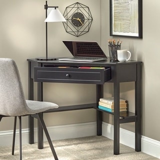 Household Corner Office Writing Desk With Pull-out Drawer and Shelf ...