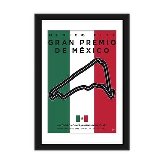 iCanvas "F1 Mexico Race Track Minimal Poster" by Chungkong - Bed Bath ...