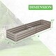 Ainfox Metal Raised Garden Bed Outdoor Corrugated Planter Box - Bed ...